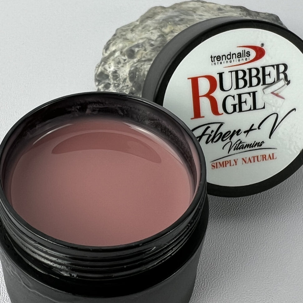 Rubber Gel Fiber+V – Simply Natural 5-30ml von Trendnails TPO-Free